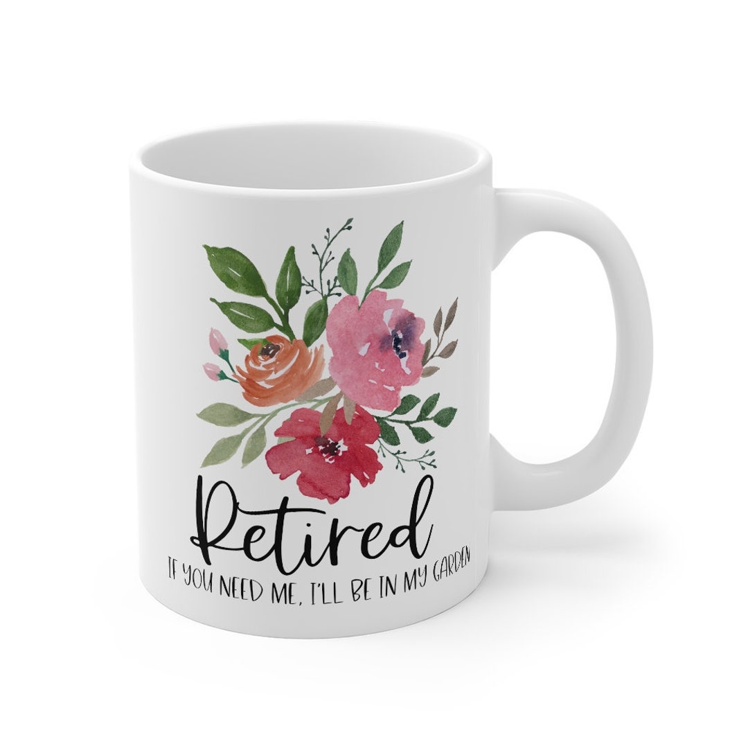 Womens Retirement Mug, Retirement Gifts for Women, Gardener Gift ...