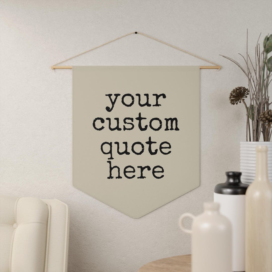 Custom Wall Pendant, Custom Wall Flag, Personalized Wall Art, Custom ...