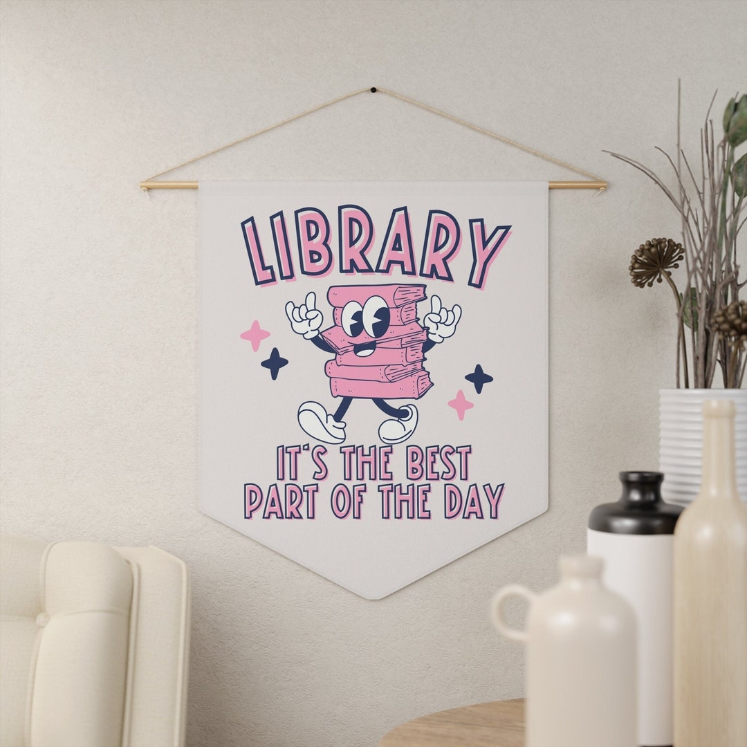 School Library Wall Decor, Library Day, Librarian Gifts, Library Wall ...