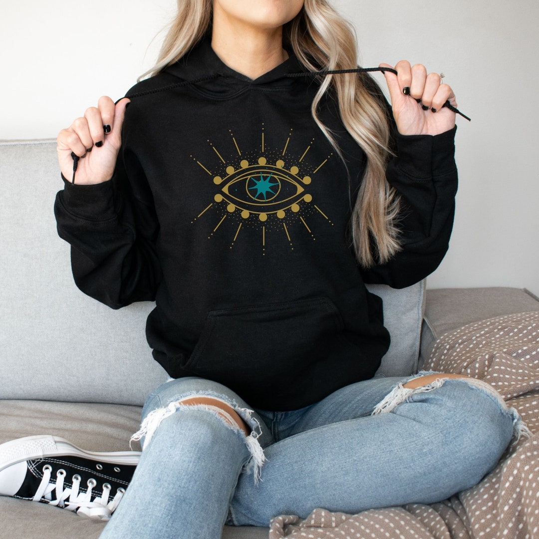 Evil Eye Hoodie, Third Eye Shirt, Evil Eye Shirt, Spiritual Shirt ...
