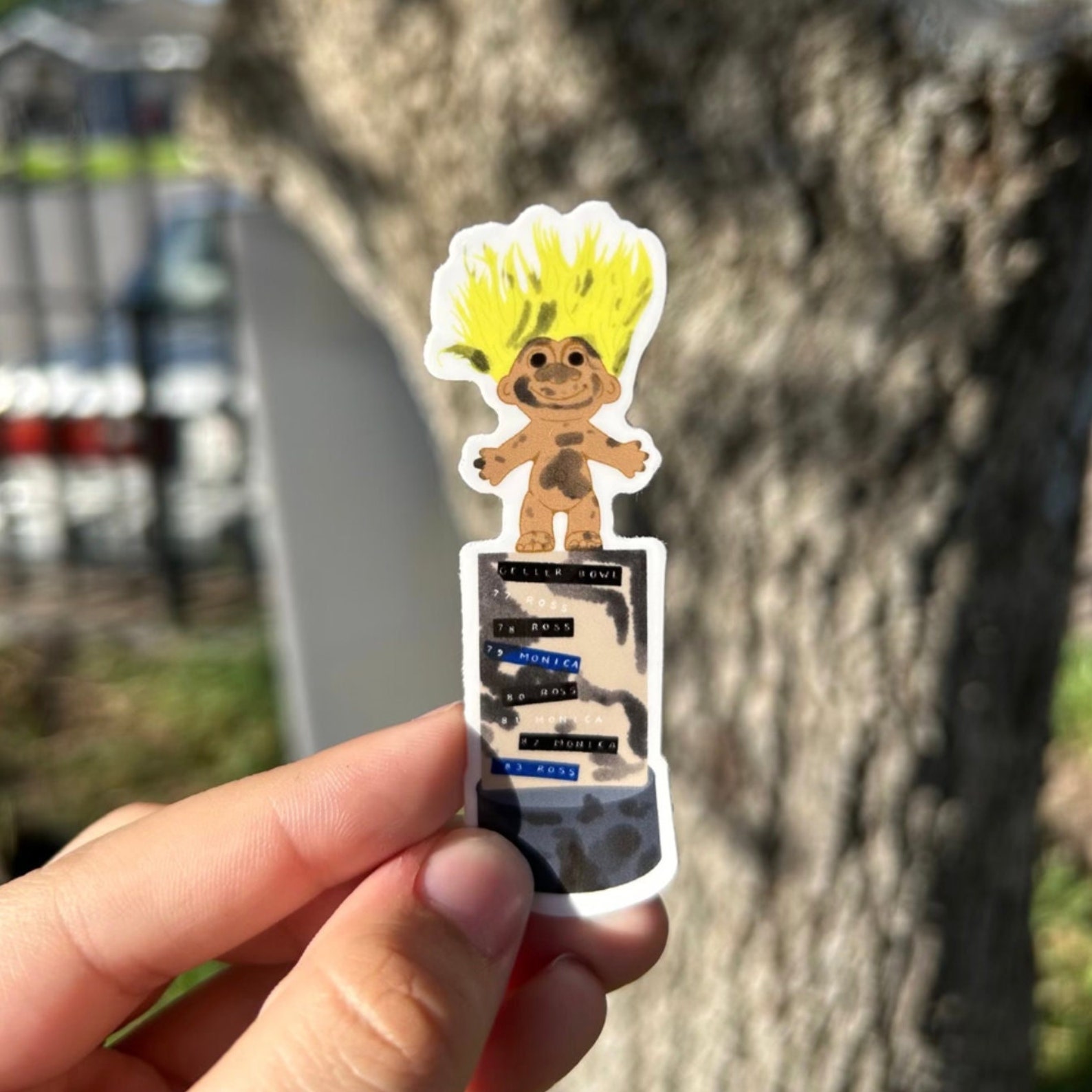 FRIENDS the Geller Cup Ross & Monica Sticker, Waterproof, Vinyl, Laptop ...