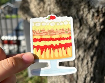 FRIENDS Cheesecake Box Rachel & Chandler Sticker, Waterproof, Vinyl ...