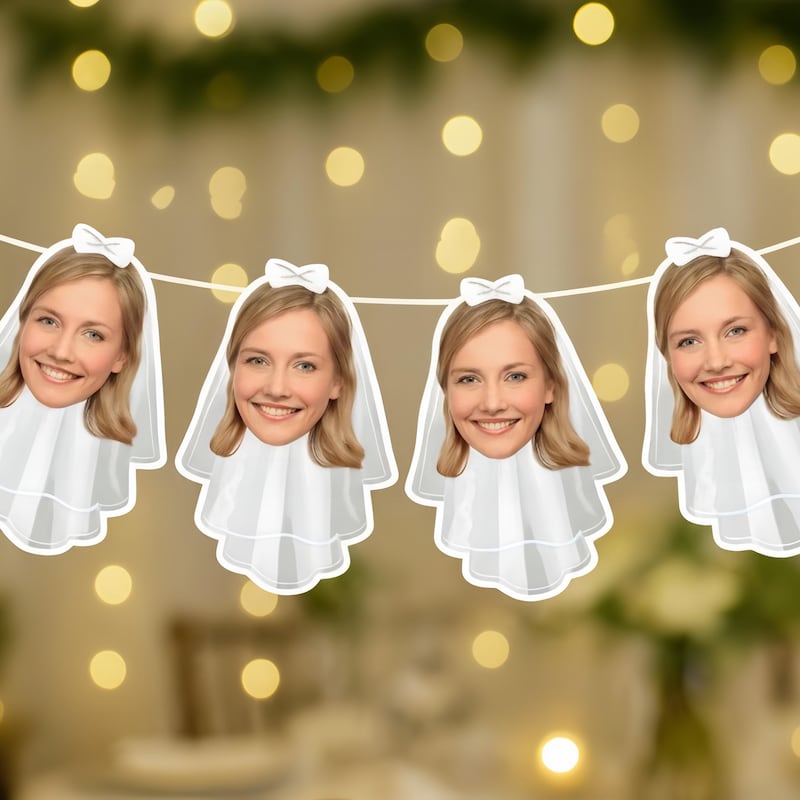 Hen Party Face Garland - Etsy