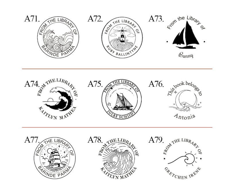 Book Embosser Plate Only/used for Custom Book Embosser one - Etsy