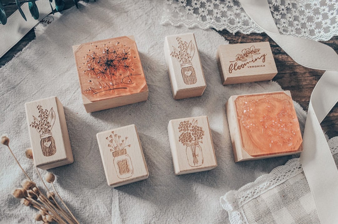 Custom Business Rubber Stamp/ Logo Wood Rubber Stamp/custom Your Own ...