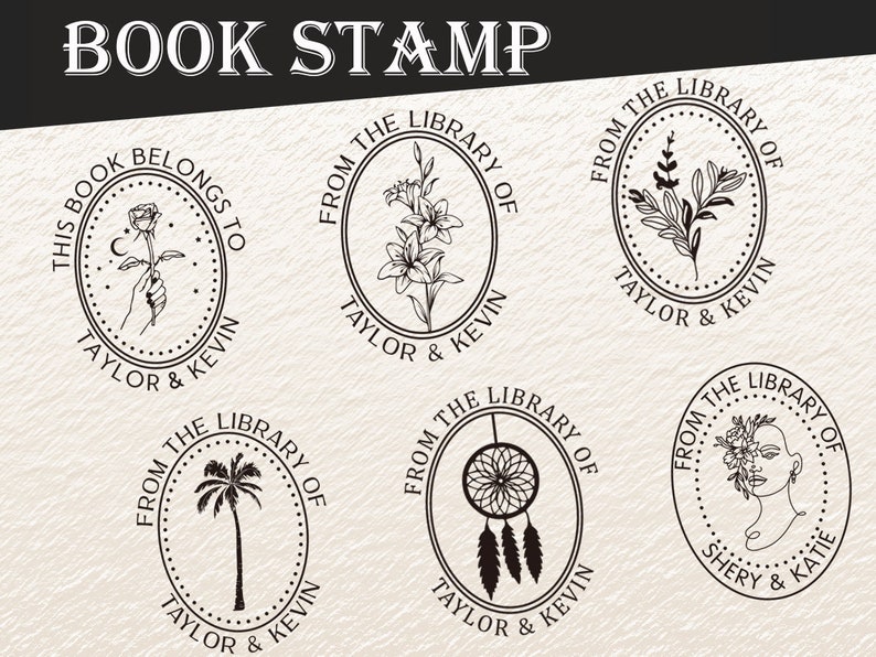 Custom Book Belongs to Stamp/personalized From the Library of Book ...
