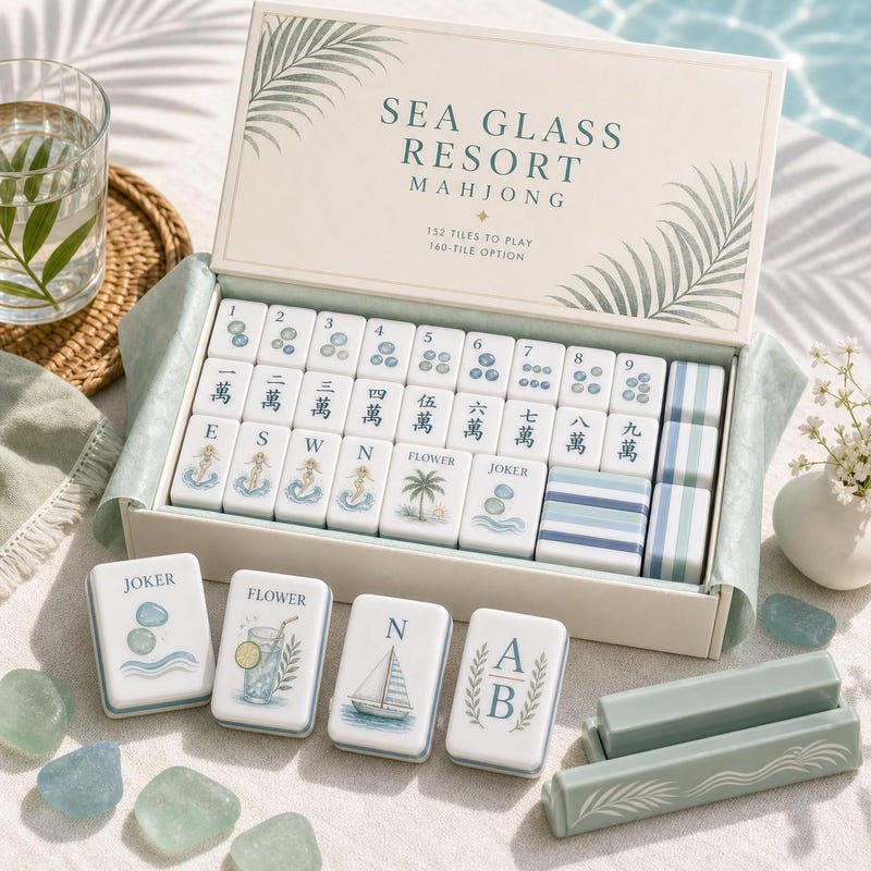 Ocean Mahjong Tiles - Etsy
