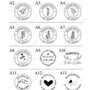 Custom Flower From the Library Embosser/personalized Botanical Library ...