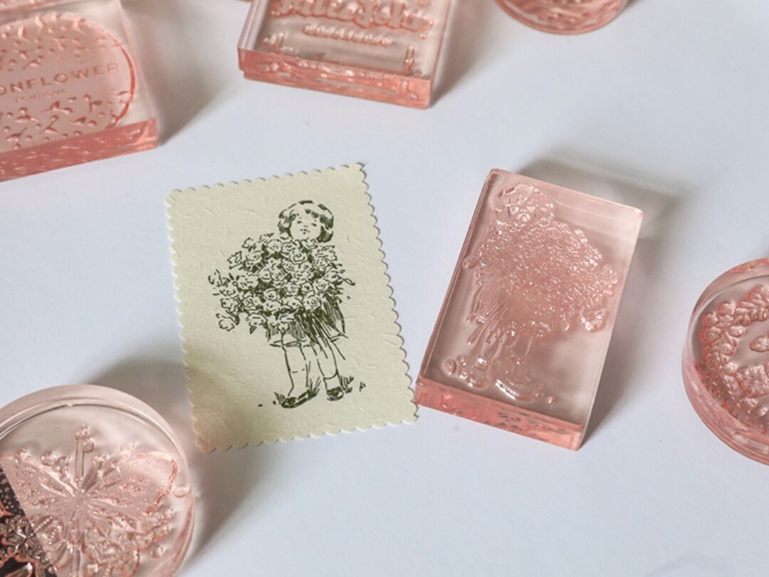 Custom Business Acrylic Stamp/ Logo Rubber Stamp/custom Your Own Design ...