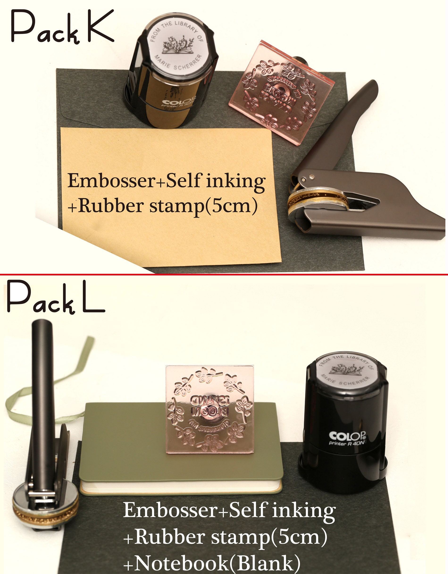 Personalized From the Library of Book Stamp/self Inking - Etsy