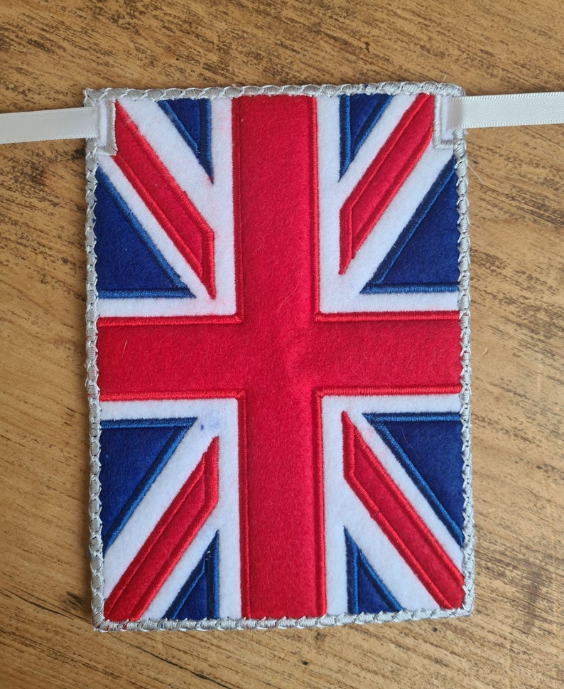 In the Hoop Machine Embroidery Pattern Union Flag Jack Bunting - Etsy