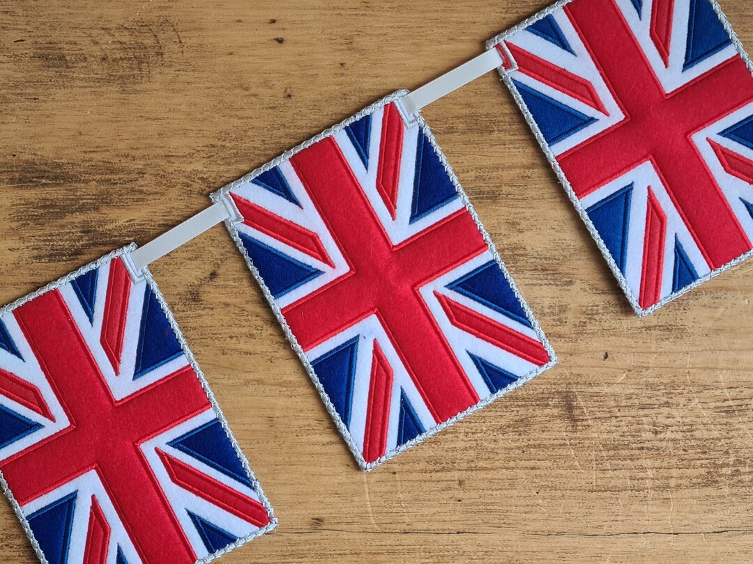 In the Hoop Machine Embroidery Pattern Union Flag Jack Bunting Pattern ...