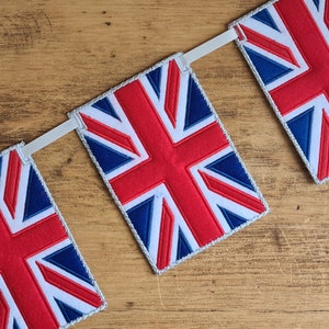 In the Hoop Machine Embroidery Pattern Union Flag Jack Bunting Pattern ...