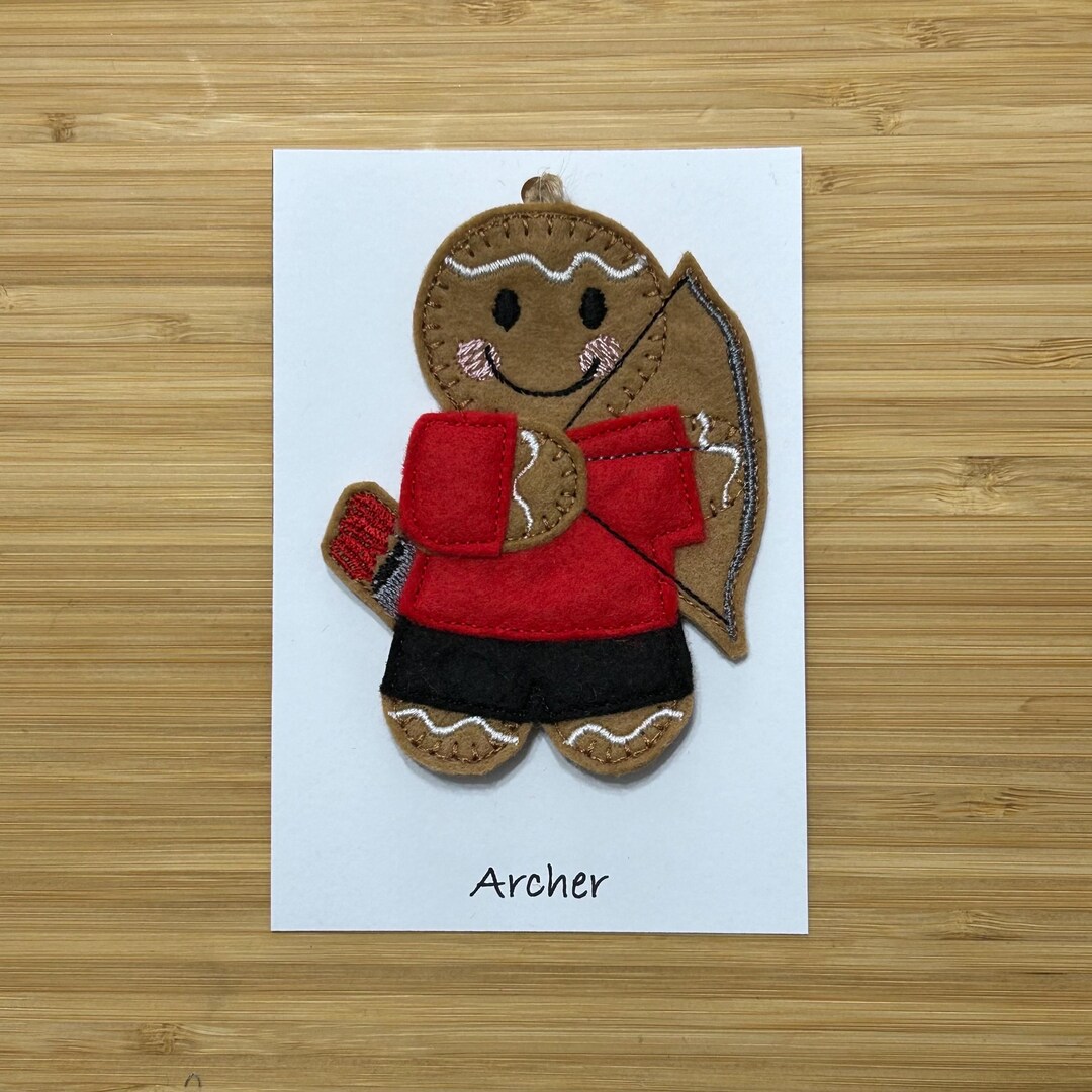 Archer Gift Felt Archery Gingerbread Hanging Decoration - Etsy UK