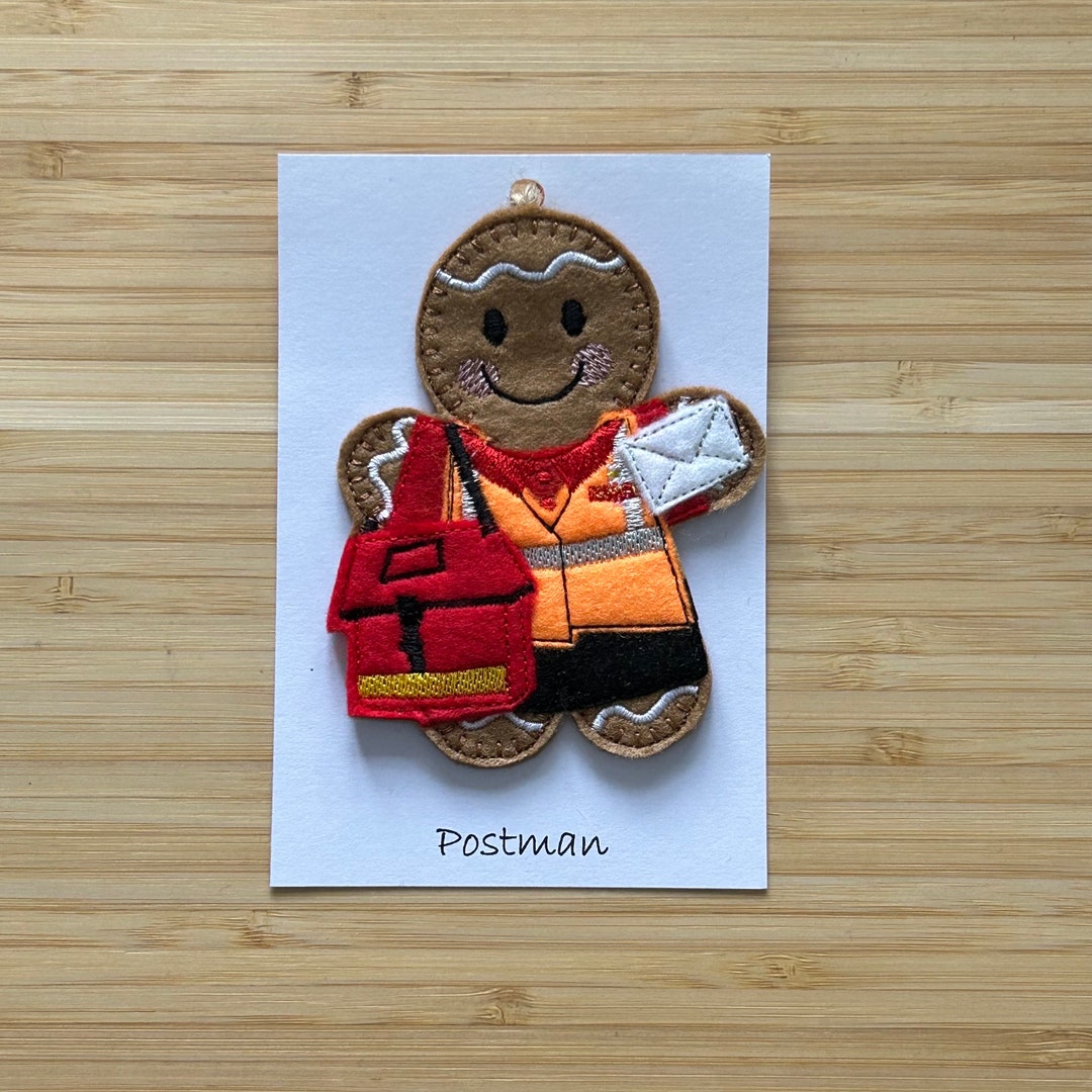 Postman Gift Gingerbread Postal Worker Hanging Decoration - Etsy UK