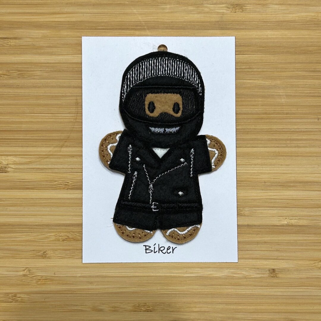 Motorcycle Biker Gift Felt Gingerbread Hanging Decoration - Etsy UK