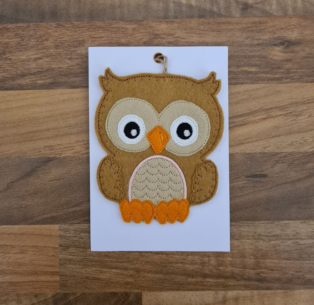 In the Hoop Animal Owl Machine Embroidery Animal Owl Design - Etsy