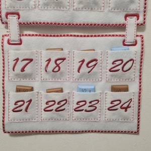 In the Hoop Machine Embroidery Christmas Advent Calendar Pattern - Etsy