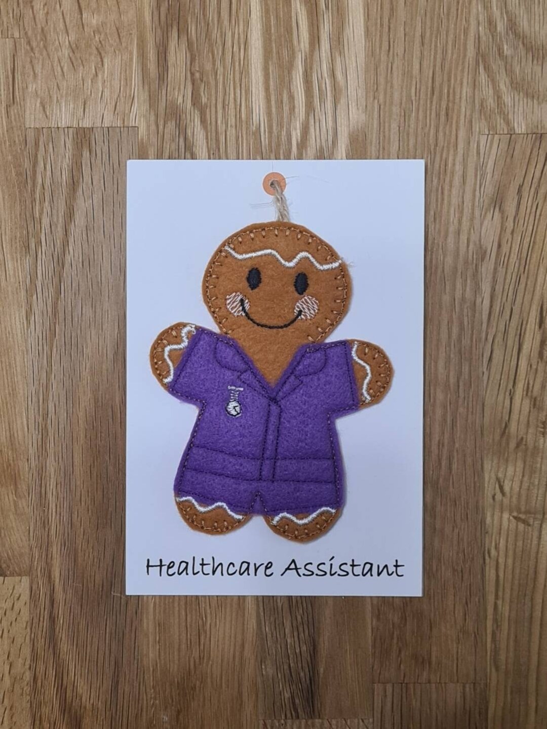 NHS Healthcare Assistant Gift Felt Gingerbread Hanging Decoration - Etsy