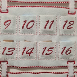 In the Hoop Machine Embroidery Christmas Advent Calendar Pattern - Etsy