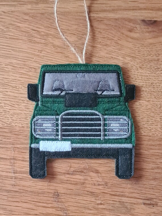 In the Hoop Machine Embroidery Land Rover Felt Decoration - Etsy