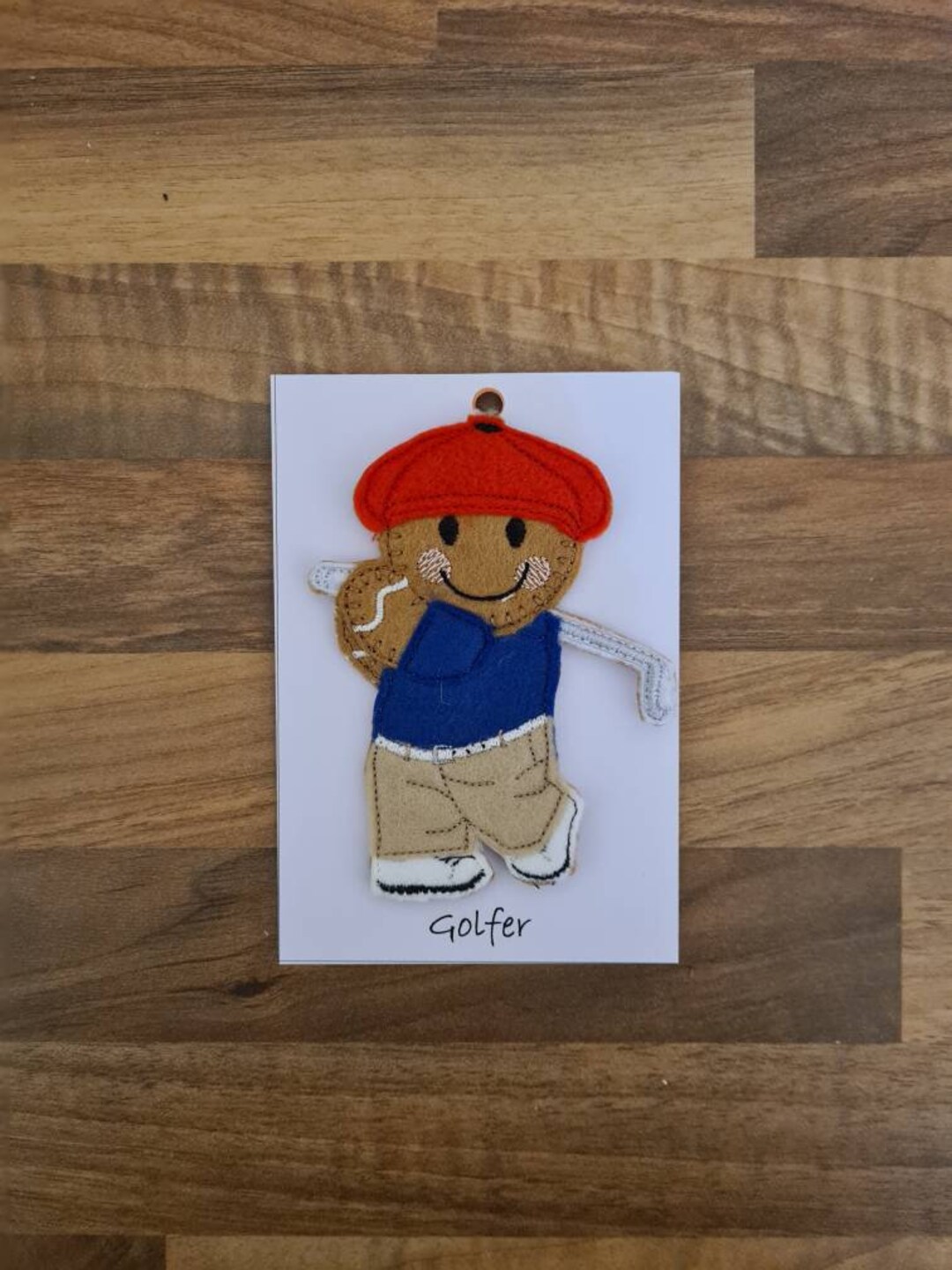 Gingerbread Golfer Gift Felt Hanging Golfer Christmas Tree - Etsy UK