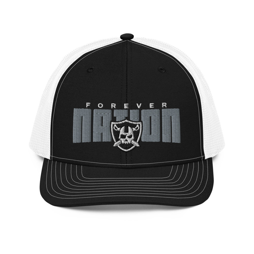 Forever Raider Nation Trucker Cap Black/white - Etsy UK