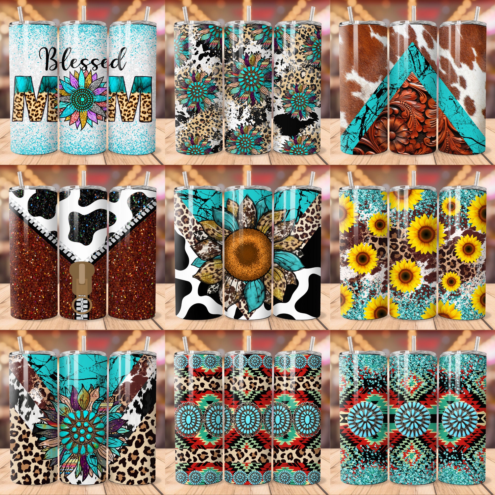 50+ Cow Hide Tumbler Bundle, Western Tumbler Designs Tumbler, 20oz Cow ...