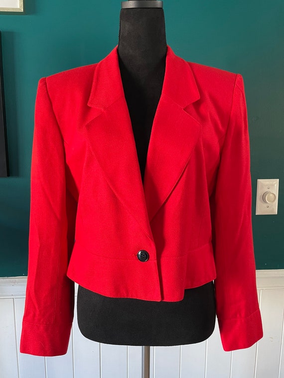 bright red cropped vintage - Gem