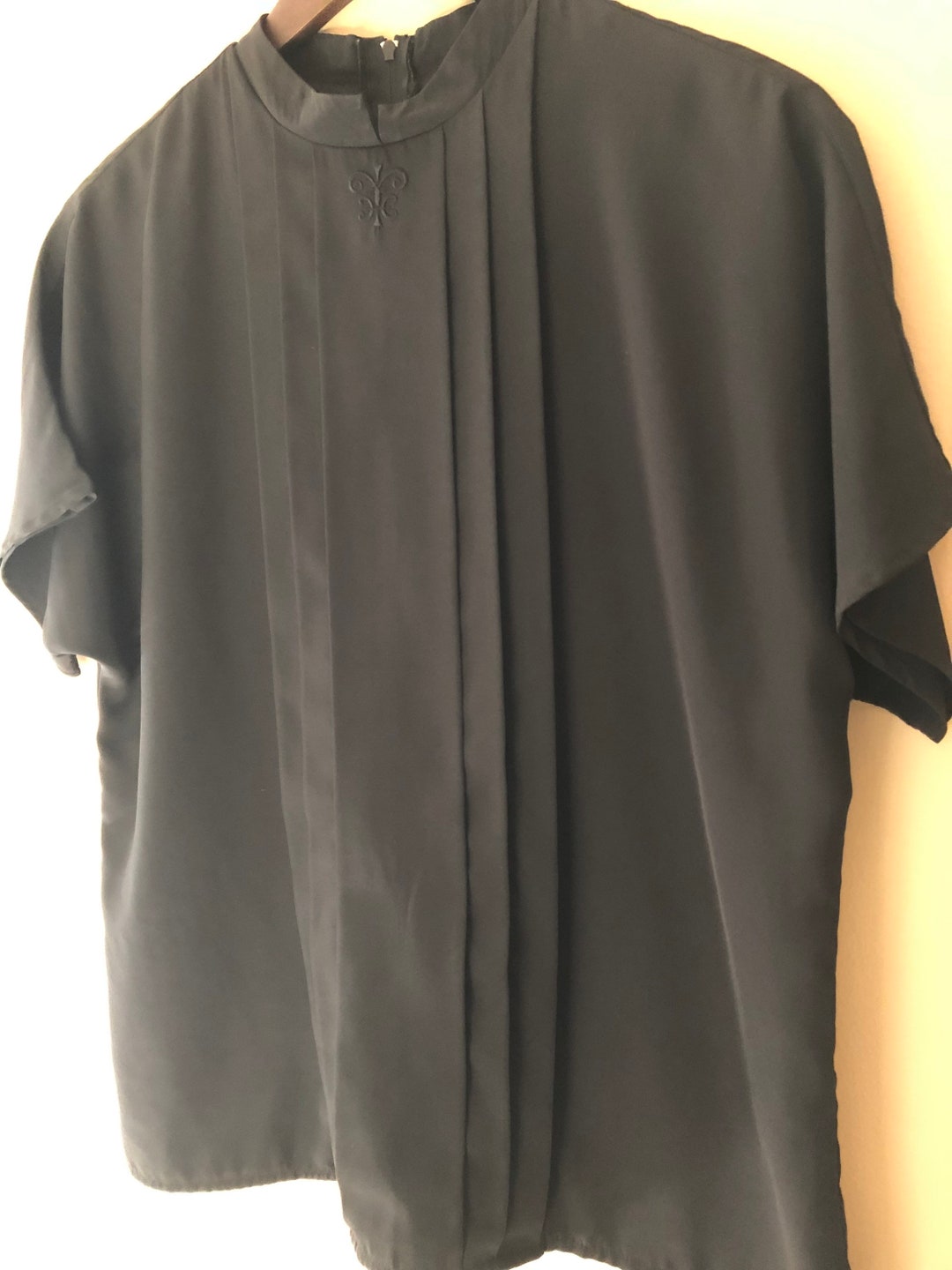 Vintage High Collar Victorian Blouse - Etsy