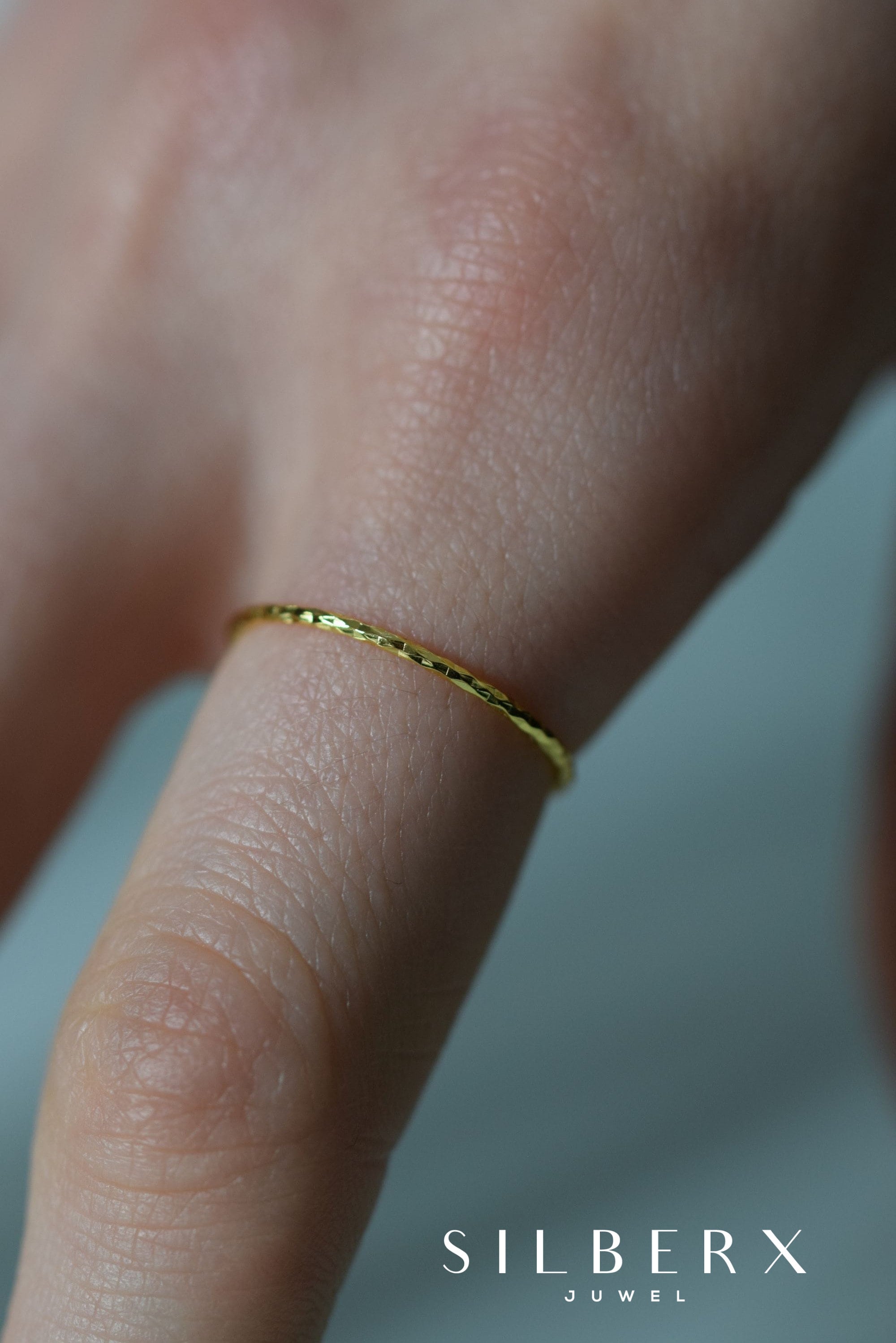 Tiny Gold Ring Thin Ring Minimalist Jewelry Stacking | Etsy