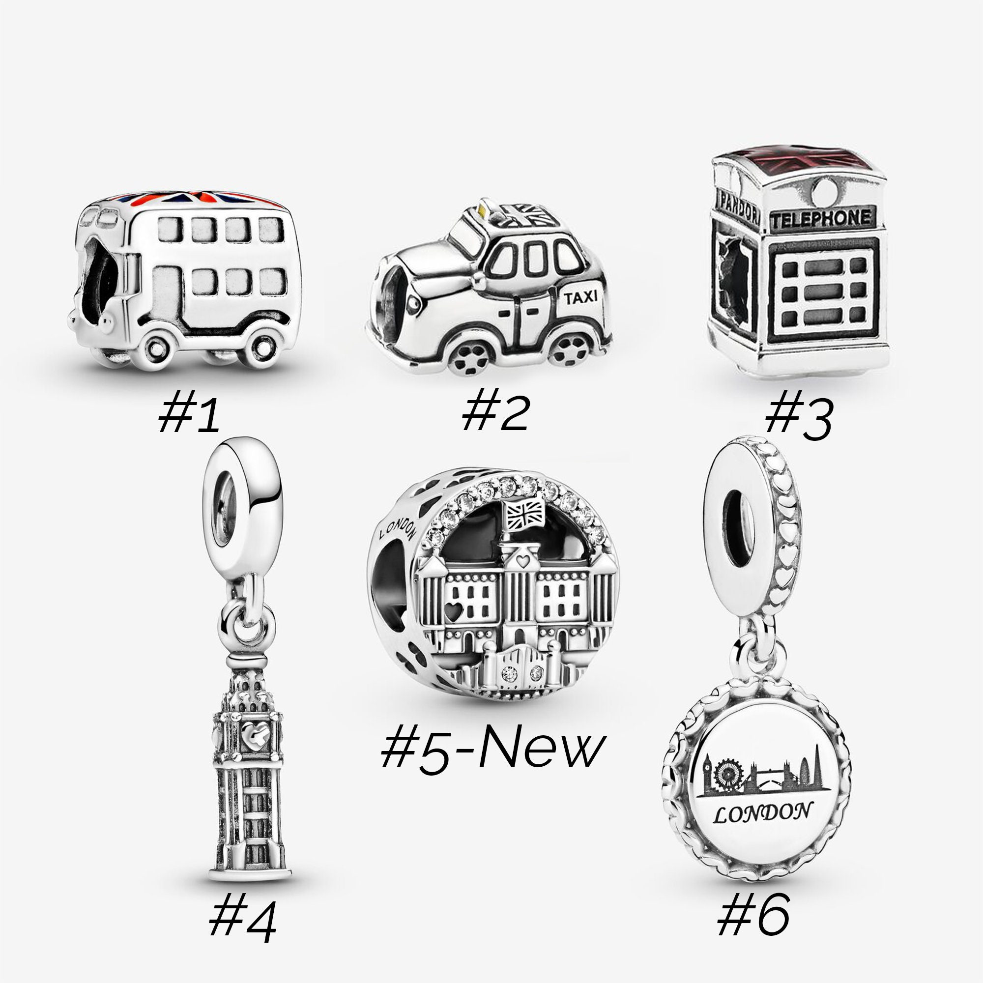2021 New UK London Skyline Bus Taxi Charms fit Pandora | Etsy