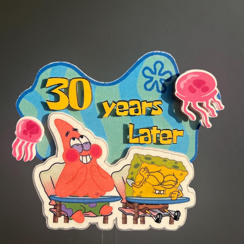 Spongebob Cake Topper - Etsy