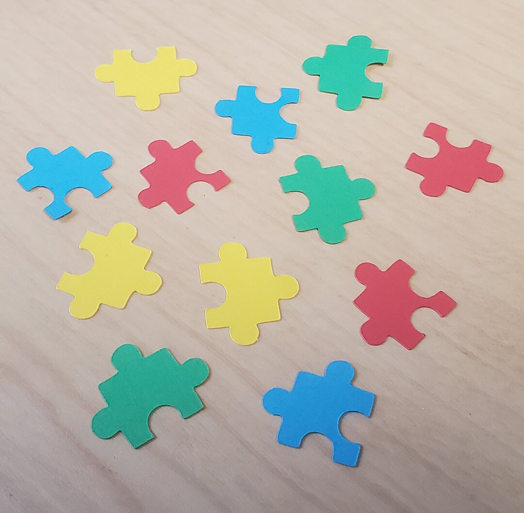 Puzzle Pieces Confetti Mix - Etsy