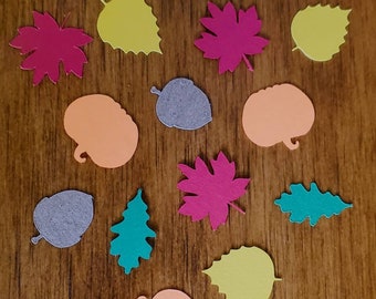 Autumn Leaves Confetti Maple Leaves Thanksgiving Decor Fall - Etsy