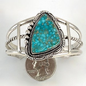 Copper Canyon Water Web Turquoise Stamped and Saw Cut Edge Cuff ...