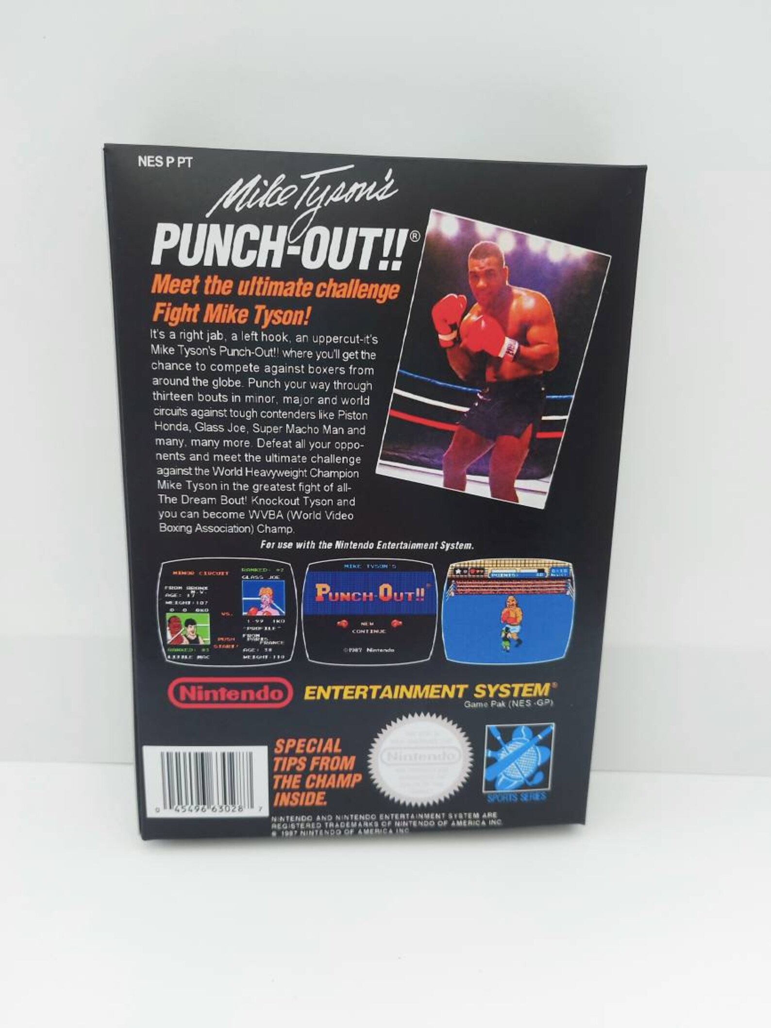 Mike Tyson's Punch Out NES Box Manual Poly Block Dust Cover - NO GAME ...