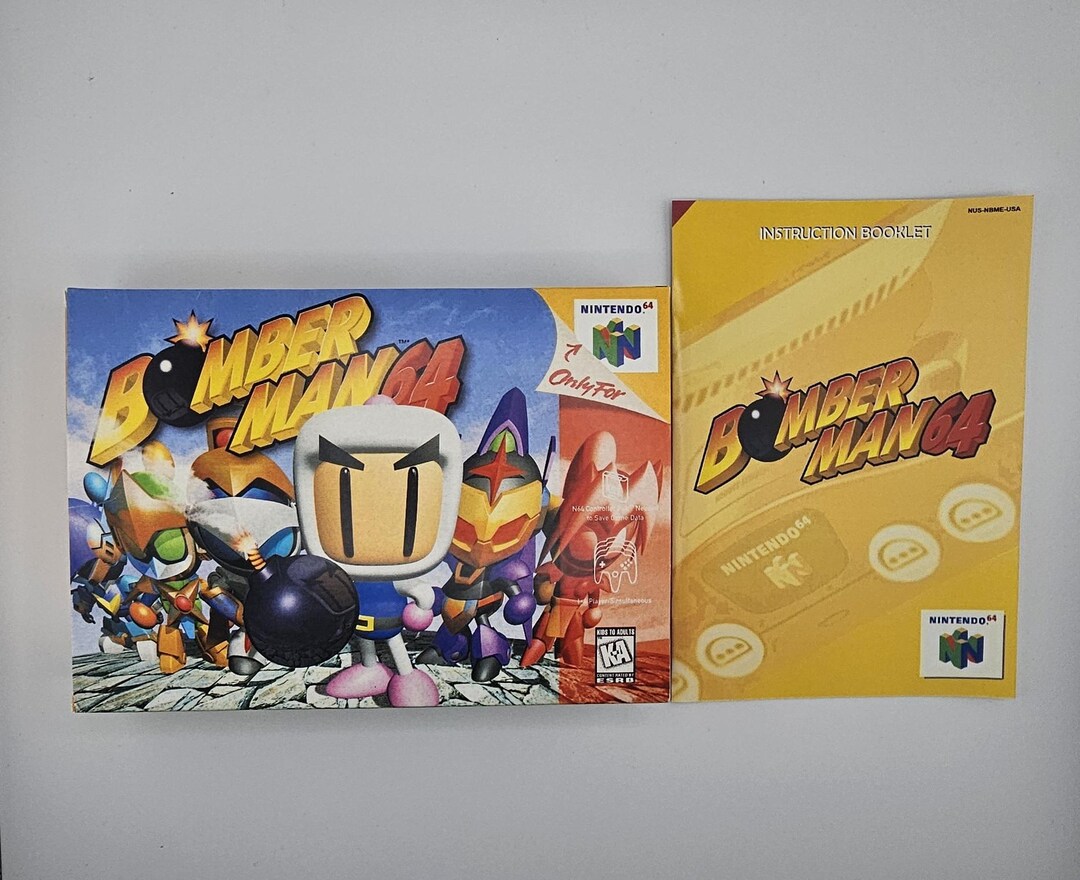 Bomberman 64 N64 Box Manual Tray NO GAME Included - Etsy