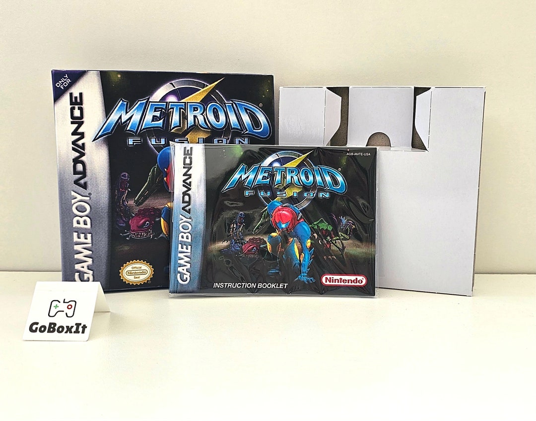 Metroid Fusion Gameboy Advance Box Manual & Tray - NO GAME Included - Etsy