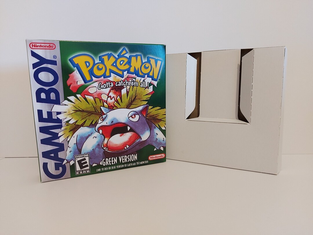Pokémon Green Gameboy Box Manual & Tray - NO GAME Included Pokemon - Etsy
