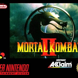 Mortal Kombat 2 SNES Box Manual and Tray NO GAME Included - Etsy