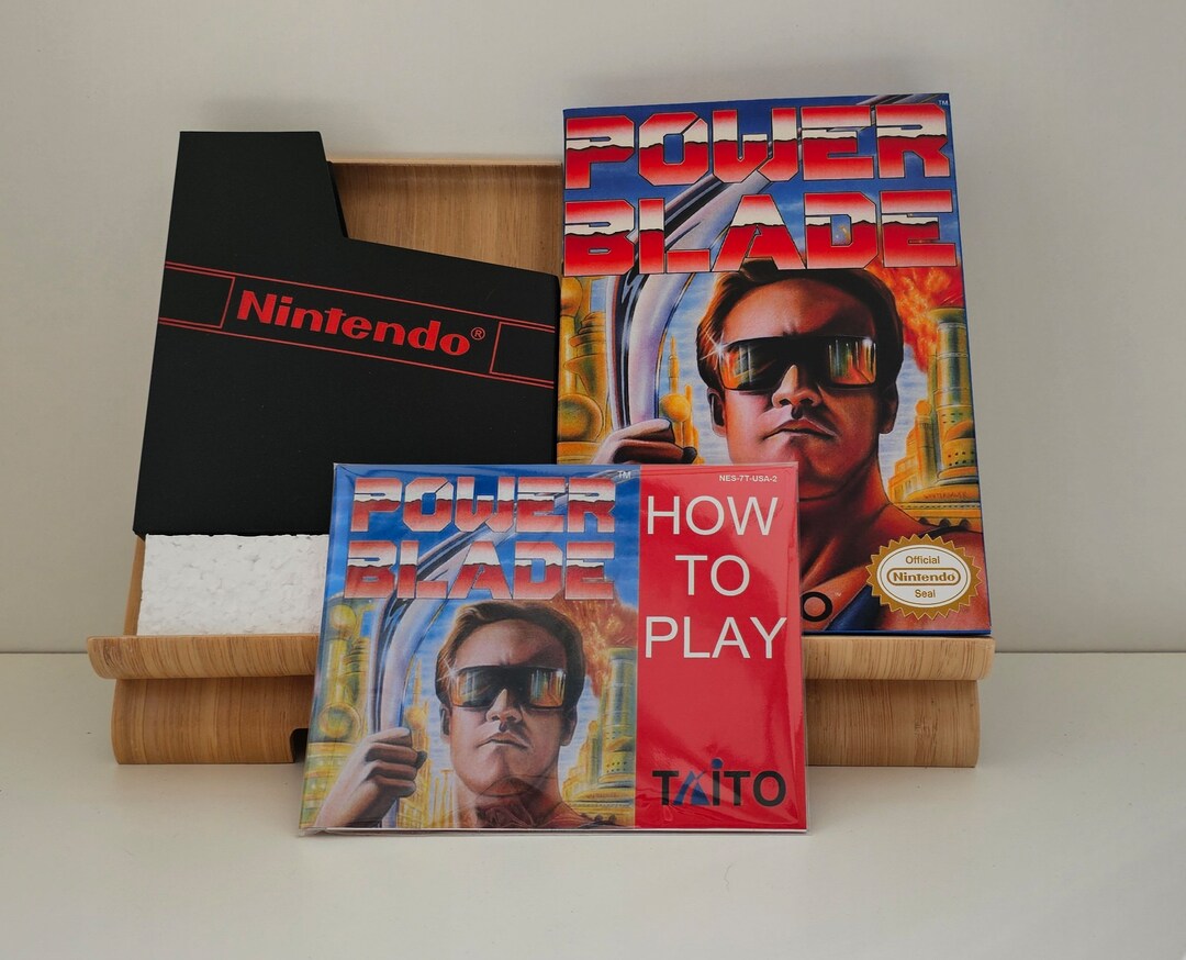 Power Blade NES Box Manual Poly Block Dust Cover - NO GAME Included - Etsy