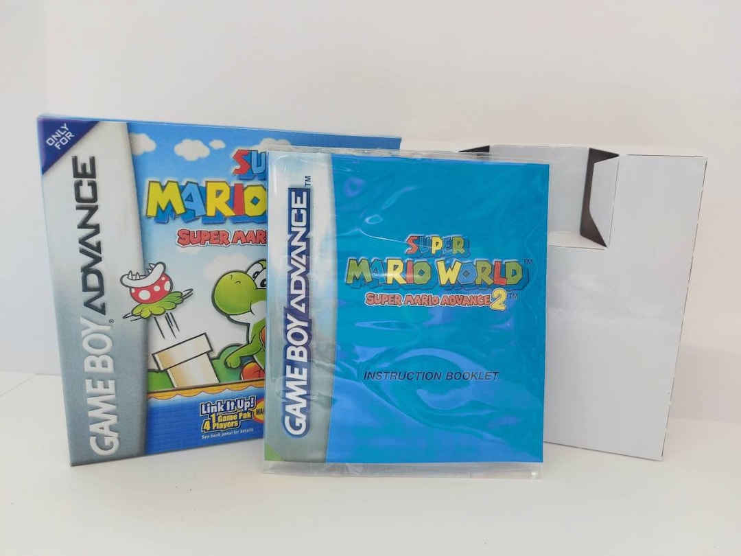 Super Mario Advance 2 Super Mario World Gameboy Advance Box Manual ...