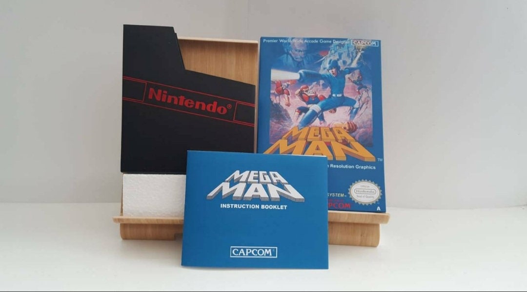 Mega Man NES Box Manual Poly Block Dust Cover - NO GAME Included - Etsy