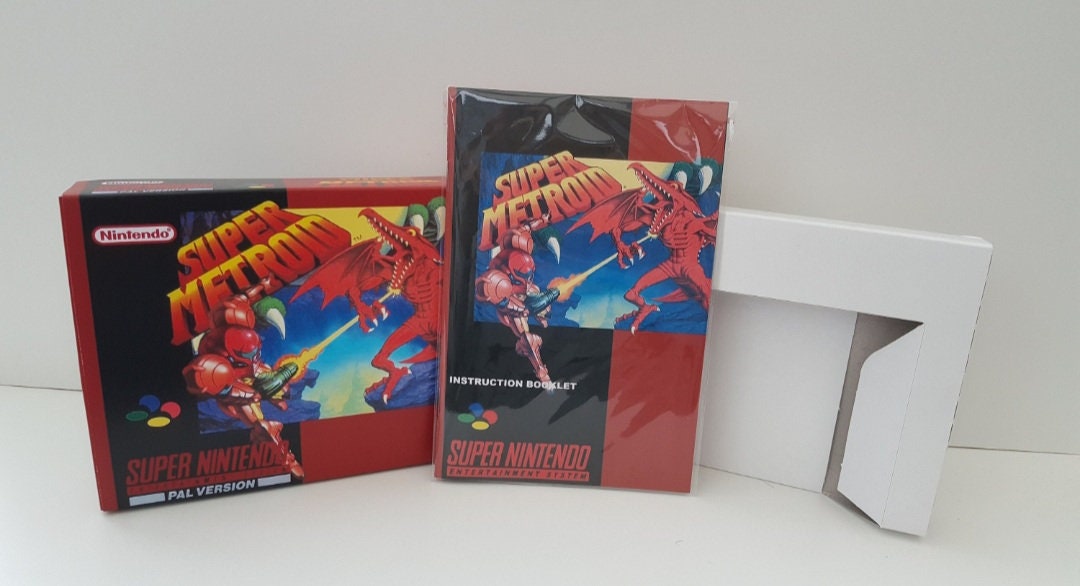 Super Metroid SNES Box Manual and Tray (no Game Included) - Etsy