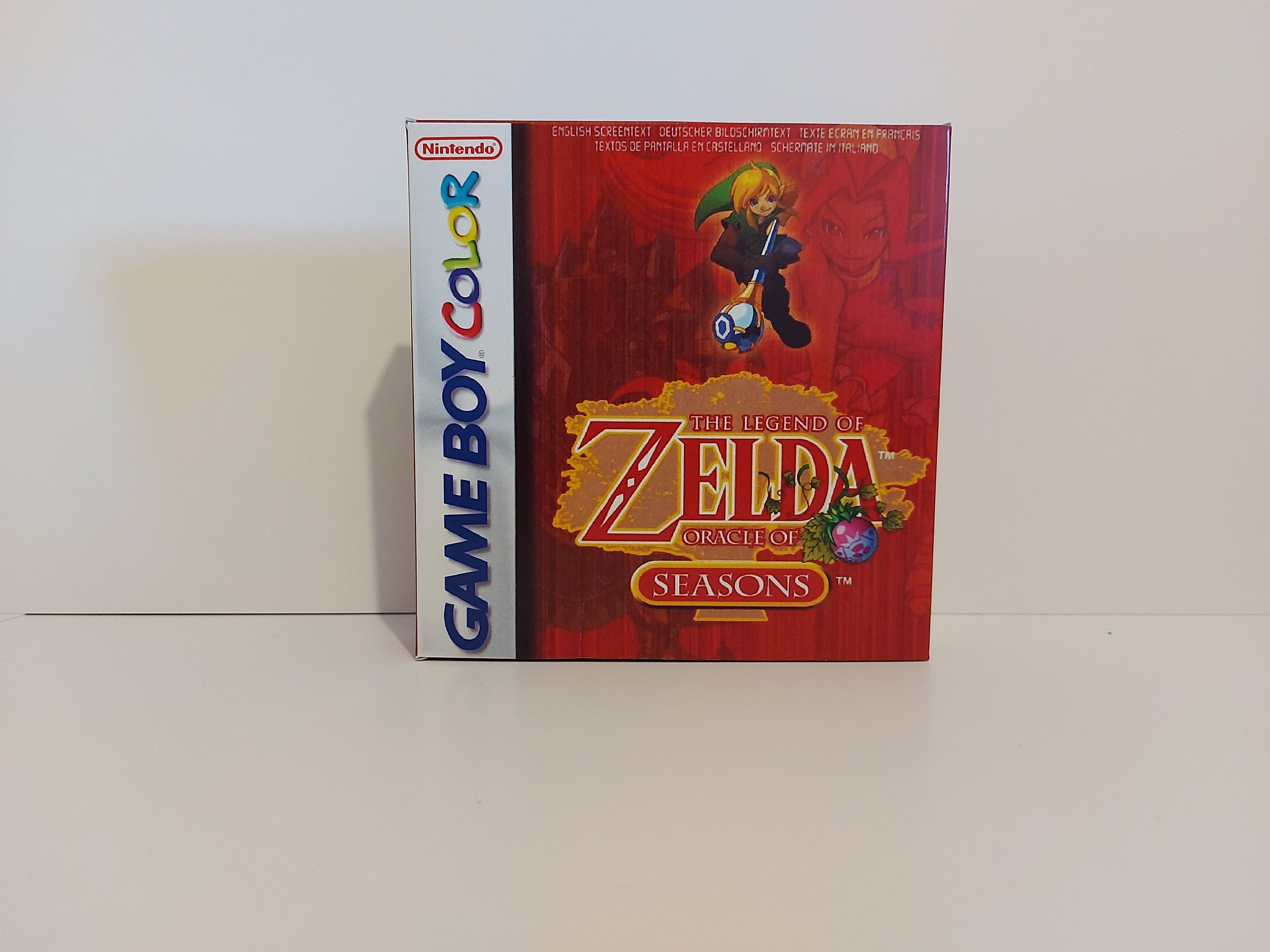 The Legend of Zelda Oracle of Seasons Gameboy Color Box Tray & Manual ...