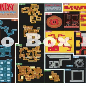 Final Fantasy NES Maps - Etsy