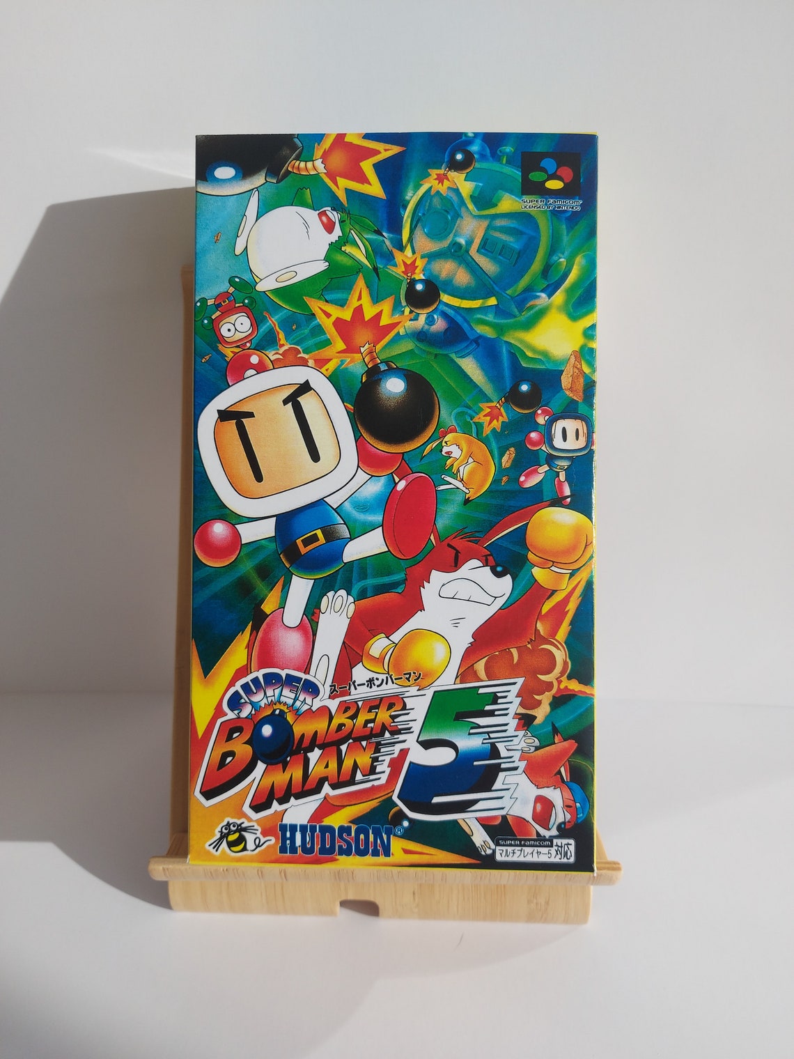 Super Bomberman 5 Super Famicom Box & Tray - NO GAME Included - Etsy