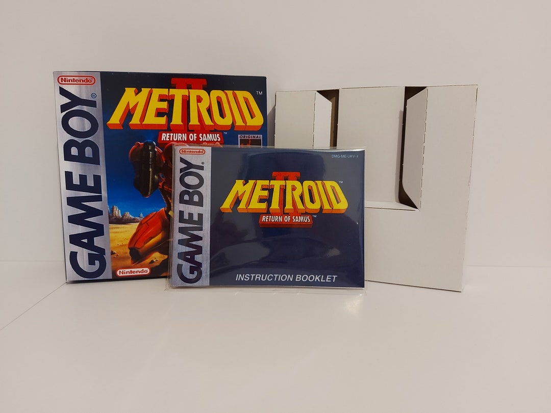 Metroid 2 Return of Samus Gameboy Box Manual & Tray - NO GAME Included ...