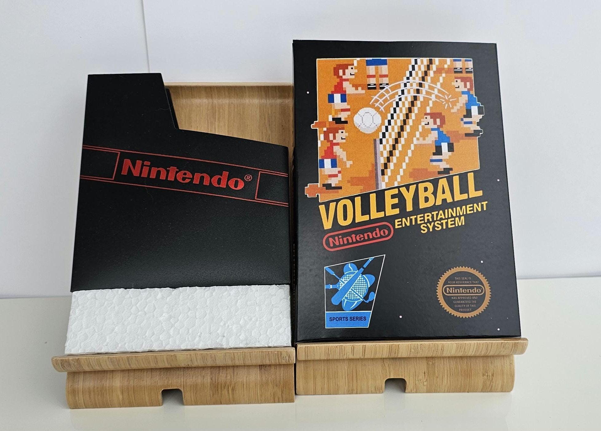Volleyball NES Box Manual Poly Block Dust Cover - NO GAME Included - Etsy